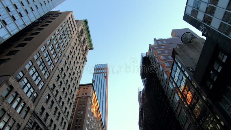 Low Angle of New York City Buildings. Stock Video - Video of york ...
