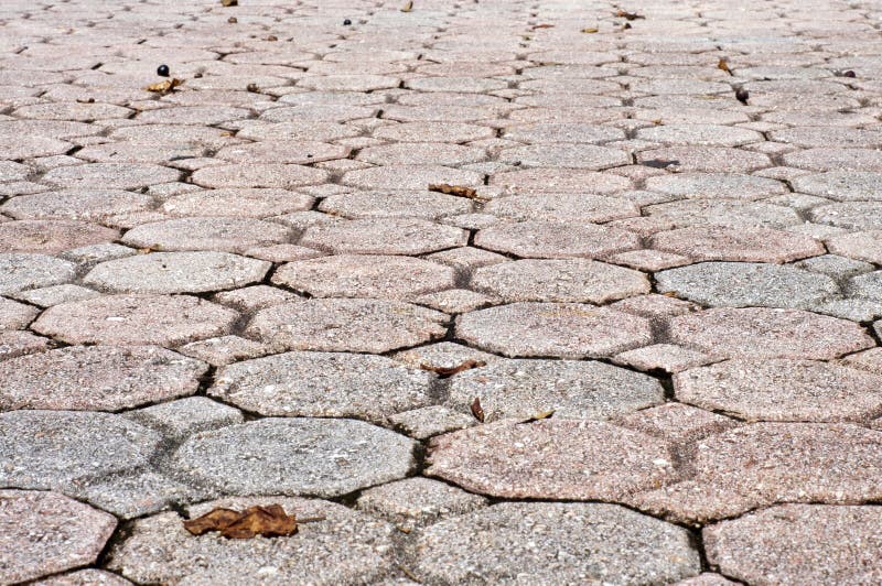 Octagon Shaped Bricked Driveway Stock Image - Image of curve, walkway ...