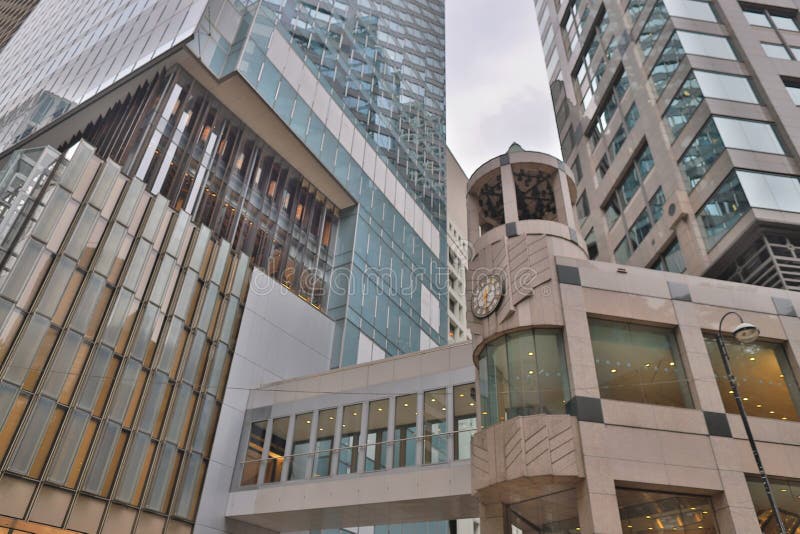 A Low Angle of Office Buildings in Hong Kong Stock Photo - Image of ...