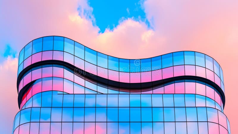 A Low Angle Perspective of Futuristic Architecture Featuring a ...