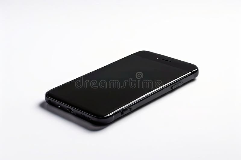 Low Angle Phone is Positioned Low with the Screen Facing Upwards Stock ...