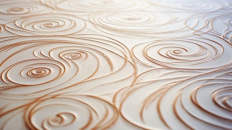 Low-angle Image of Intricate Brown Swirl Patterns on Floor.AI Generated ...