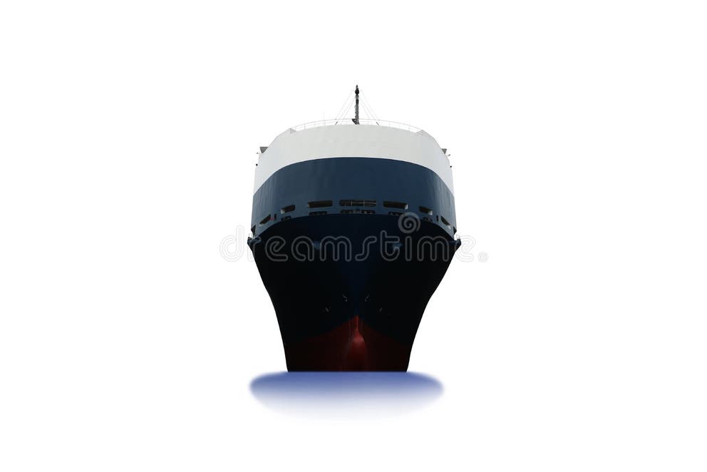 Low Angle Ship, Prow on White Background Stock Photo - Image of ...