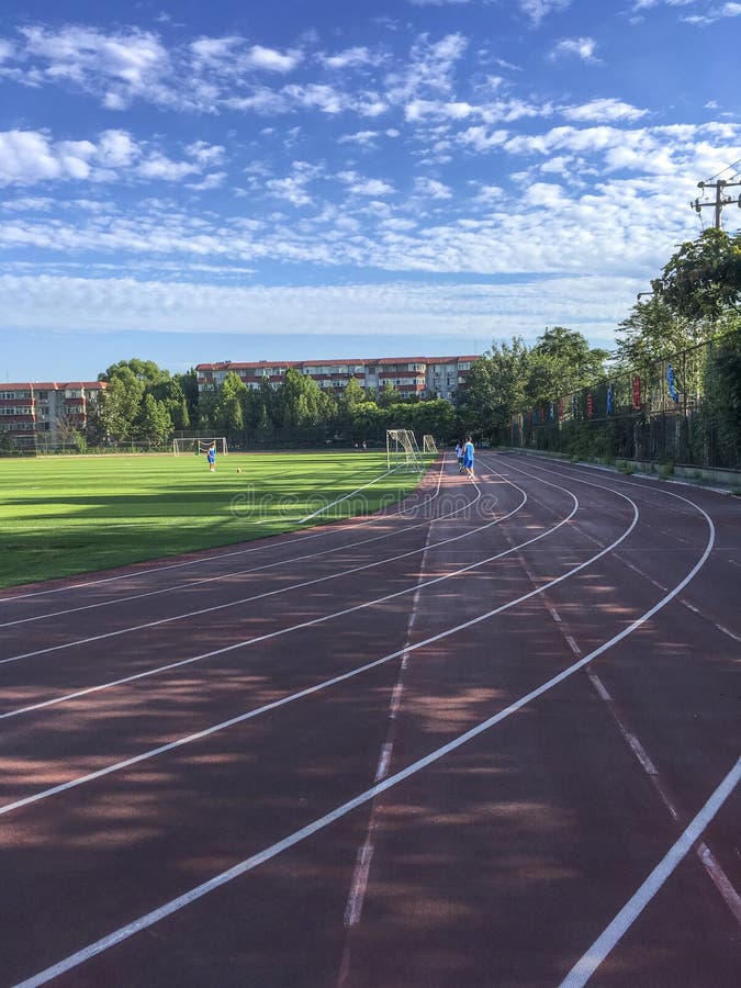 Low-angle Shooting of the Unmanned Playground on the University Campus ...