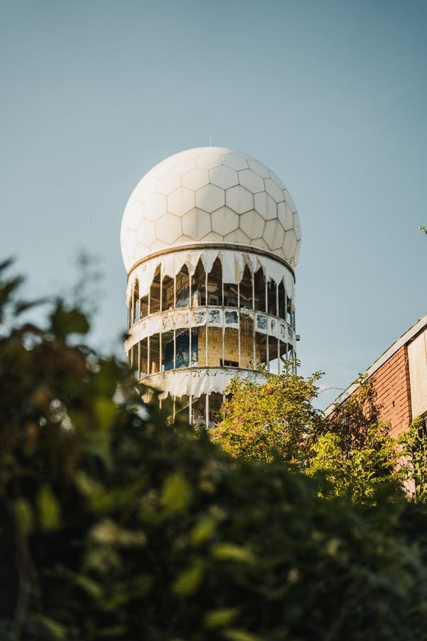 Low Angle Shot of an Abandoned Radar Station Stock Image - Image of ...