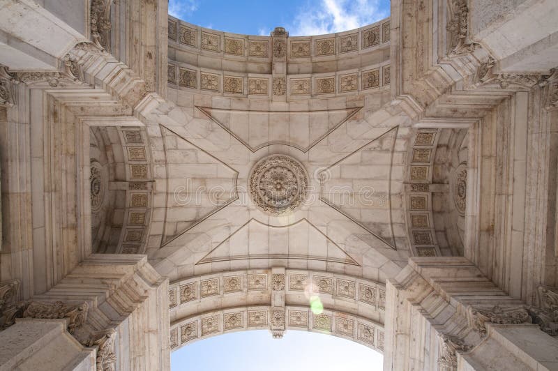 Low Angle Shot of Aged Ceiling Architecture Stock Photo - Image of ...