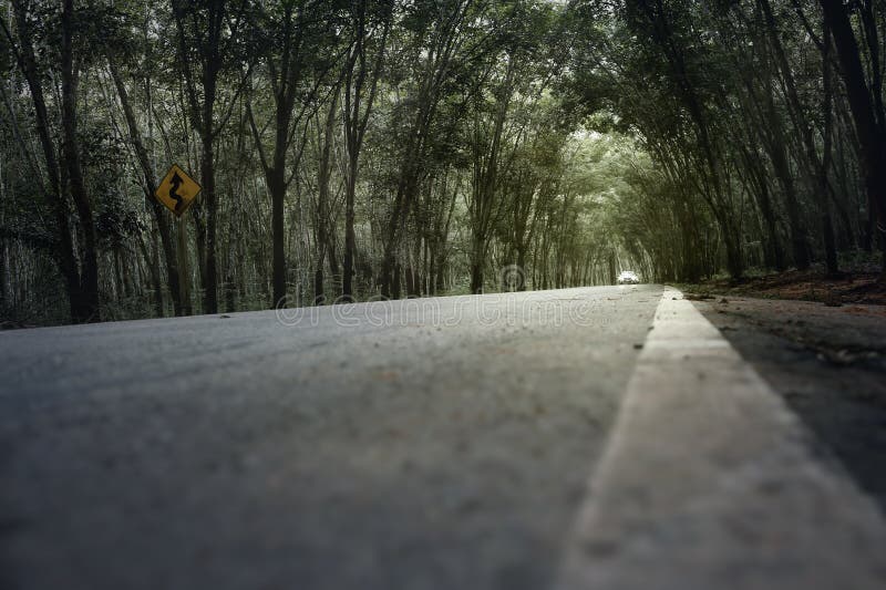 Low Angle Shot of Asphalt Road. Stock Photo - Image of direction, curve ...