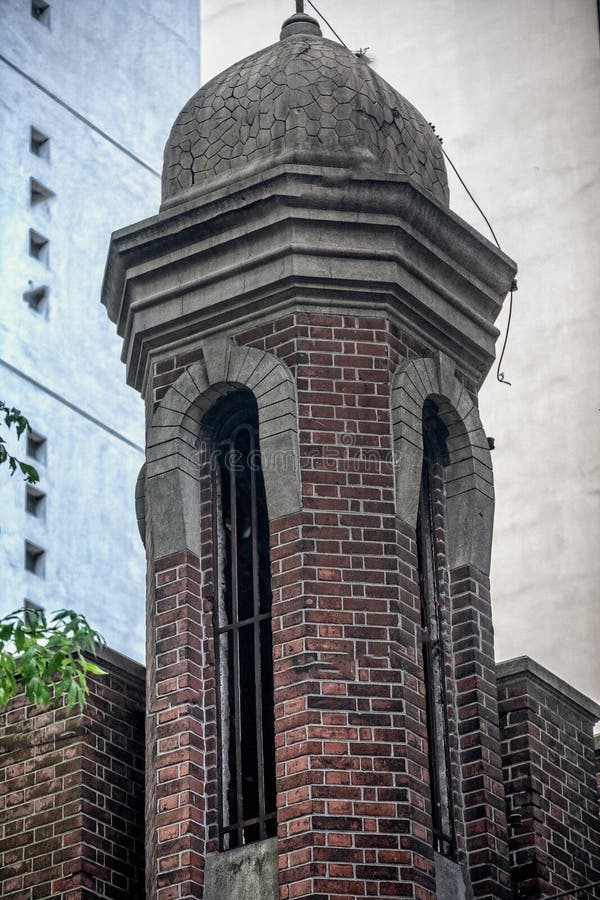 Low Angle Shot of Beautiful Red Brick Architecture with a Round Top and ...