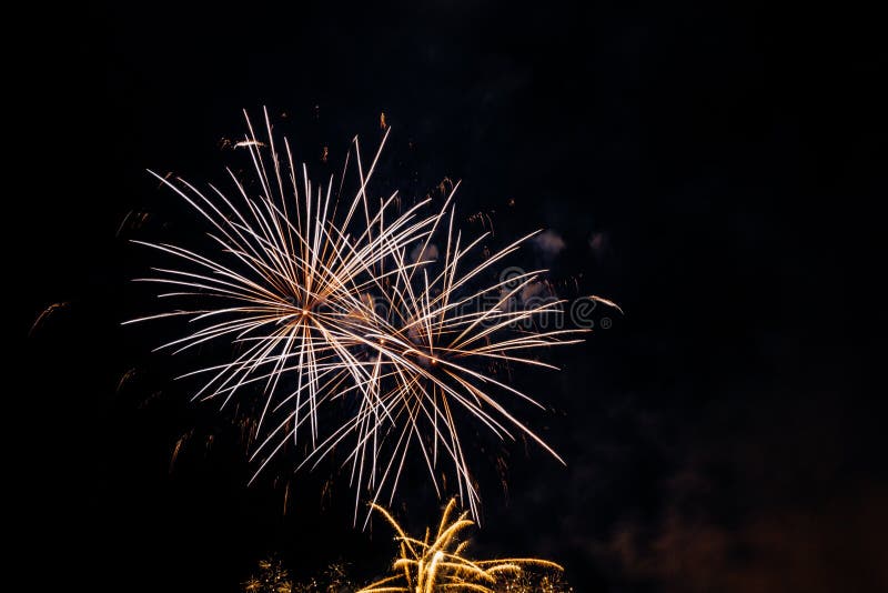 Low Angle Shot of Bright Fireworks at Night - Great for Wallpapers and ...
