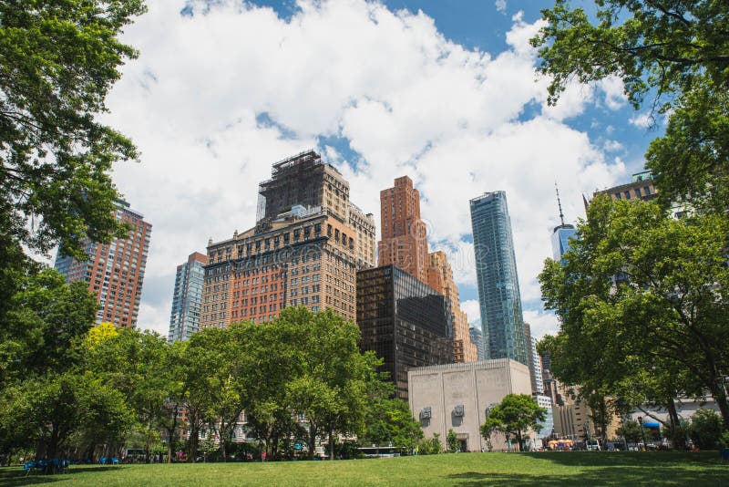 Low Angle Shot of Buildings in New York City Stock Photo - Image of ...