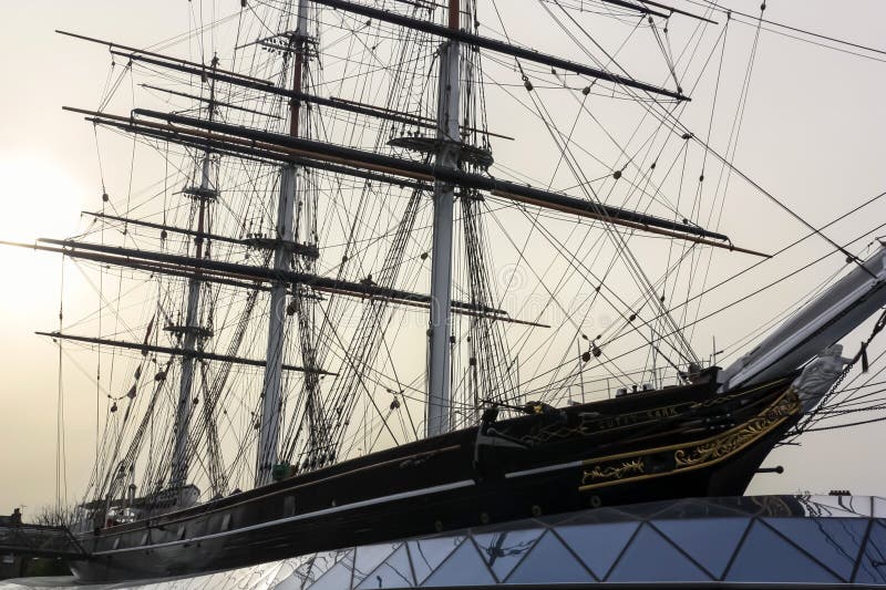 The Cutty Sark Clipper Ship in Greenwich. London, England Editorial ...