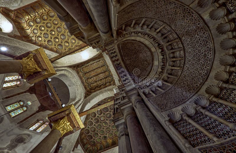 Low-angle Shot of the Ceiling Inside the Ancient Cathedral Editorial ...