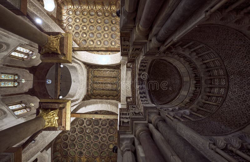 Low-angle Shot of the Ceiling Inside the Ancient Cathedral Editorial ...