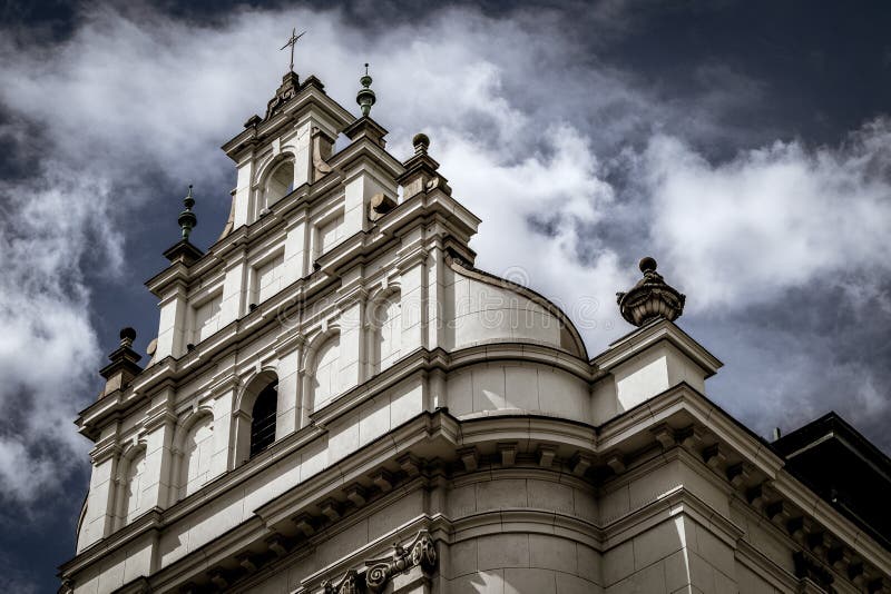 Low Angle Shot of the Church of the Holy Savior in Warsaw Stock Image ...