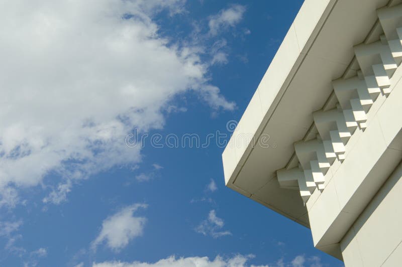 Low-angle Shot of the Corner of a Modern Roof of a Building Stock Photo ...