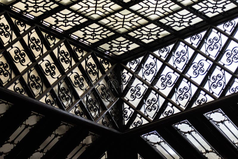 Low Angle Shot of Decorative Ceiling Background Stock Photo - Image of ...