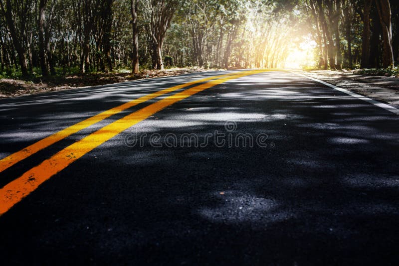 Low Angle Shot of Empty Asphalt Road. Stock Photo - Image of shot ...