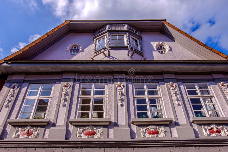 Low-angle Shot of an Exterior of a Pink Building with Gothic ...