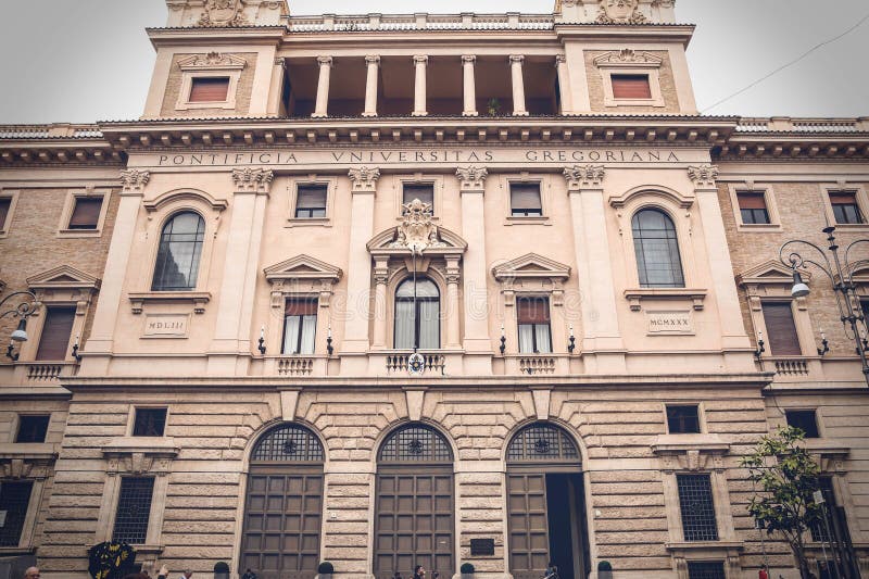 Low-angle Shot of the Facade of the Building of Pontifical Gregorian ...