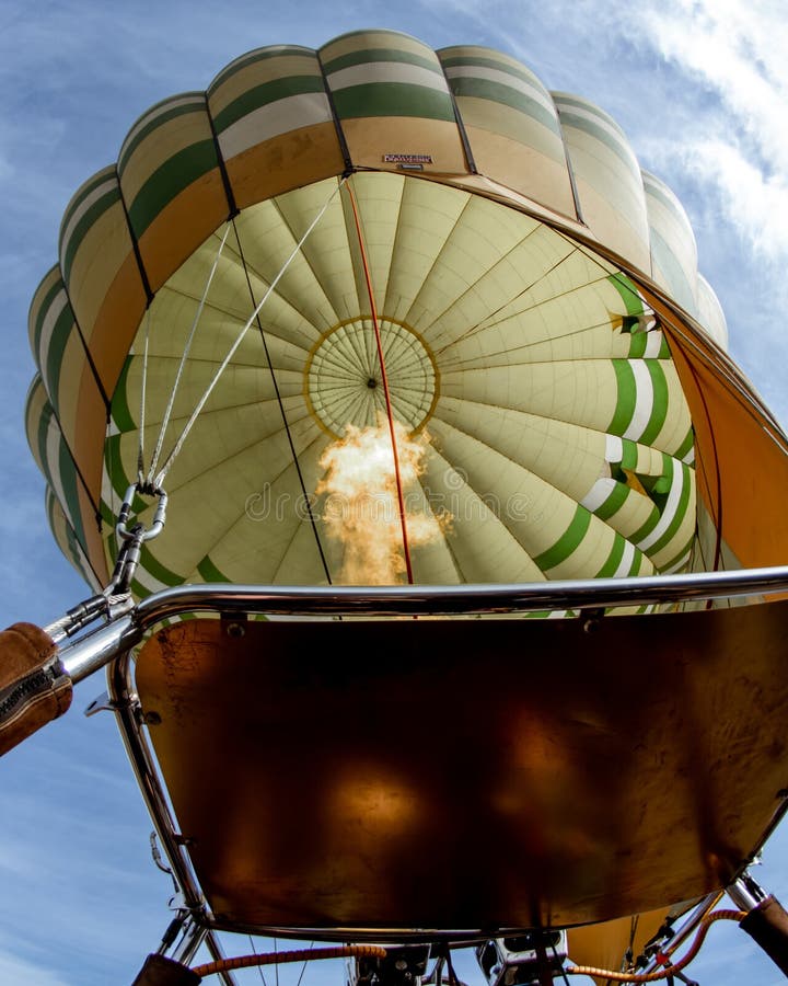 Low Angle Shot of the Inner Side of an Air Balloon Stock Photo - Image ...