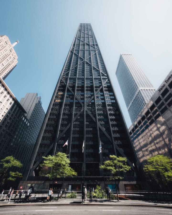 Low-angle Shot of the John Hancock Building in Chicago Editorial Photo ...