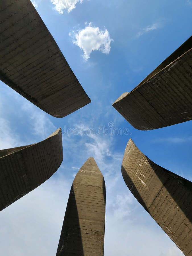 Low-angle Shot of the Kosmaj Monument in Serbia from Inside Against a ...