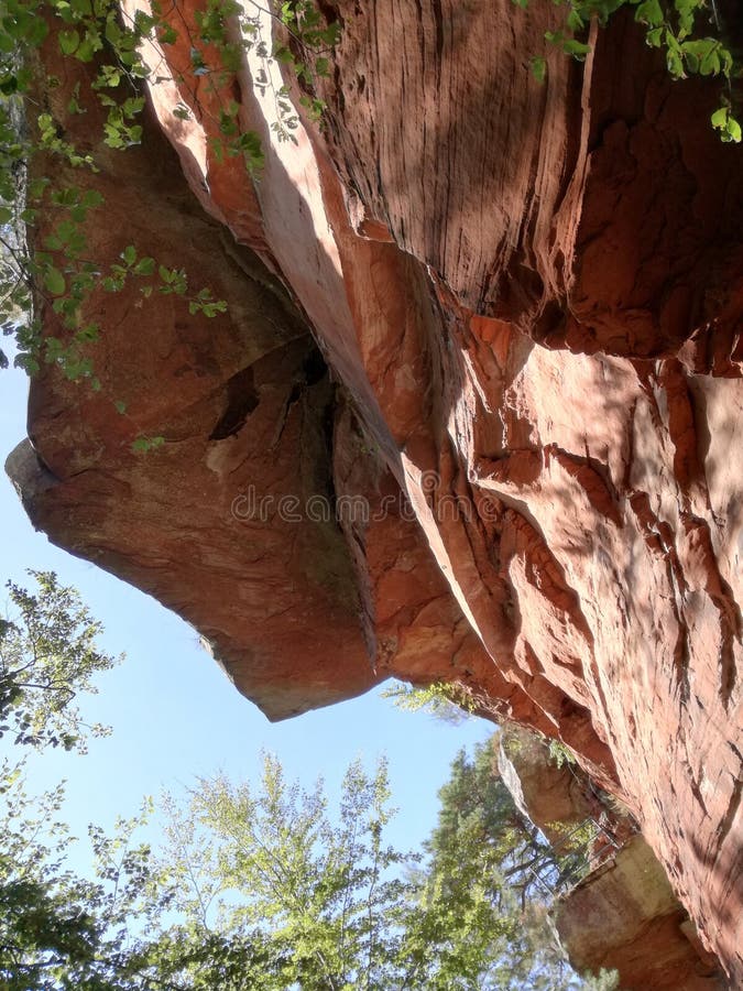 Low Angle Shot of a Large Limestone Cliff Stock Photo - Image of wild ...