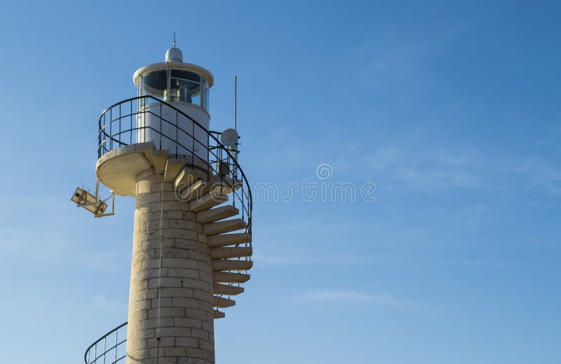 Low Angle Shot of a Lighthouse at Beach Bar Bamboo in Zadar Croatia ...