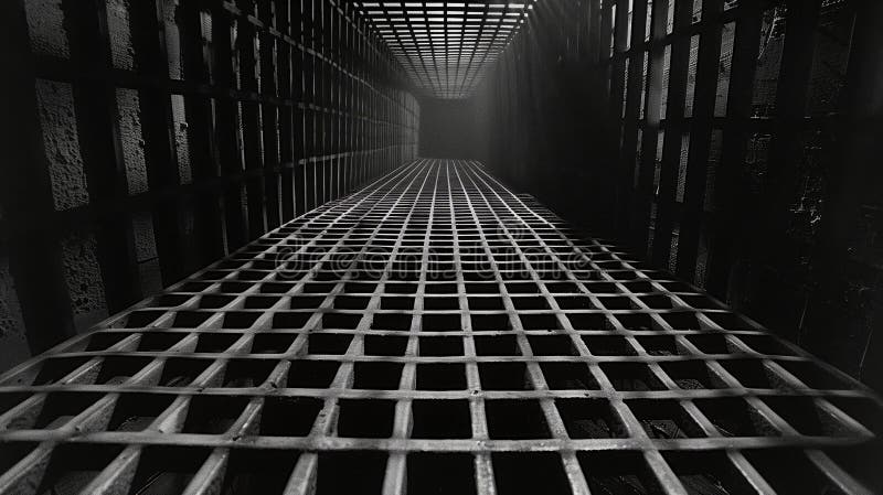 A Low-angle Shot Looking Up through a Subway Grate, Emphasizing the ...