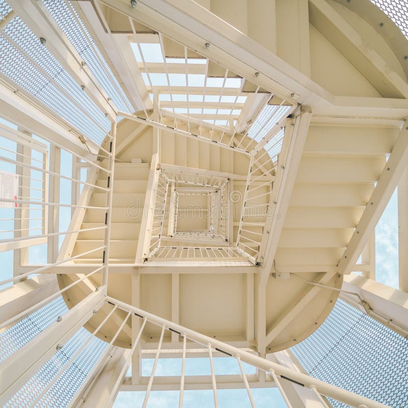 Metal Stairs Going Up stock image. Image of building, lines - 4857711