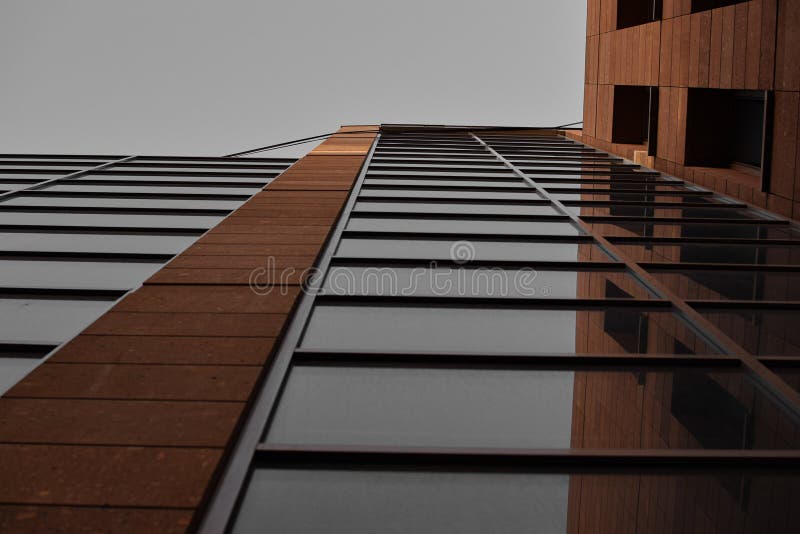 Low Angle Shot of a Modern Building Architectural Exterior Walls with ...