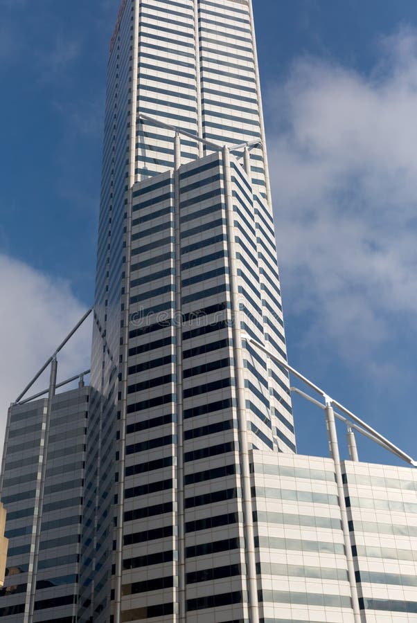 Skyscraper bottom view stock image. Image of exterior - 112791231