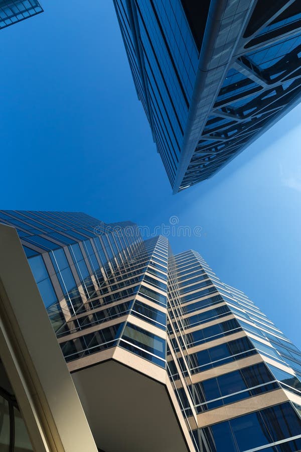 Skyscraper bottom view stock image. Image of glass, building - 113694053