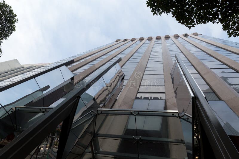 Skyscraper bottom view stock image. Image of window - 115346521