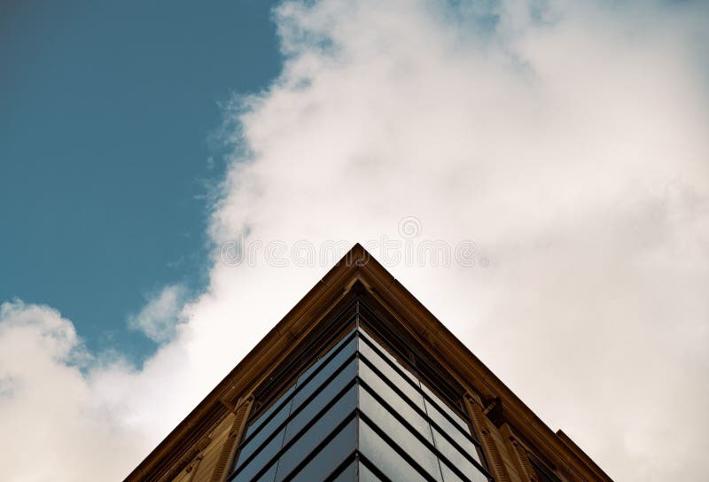 Low-angle Shot of a Modern Office Building, Featuring a Unique ...