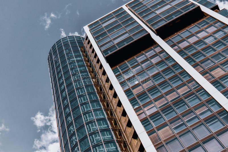 Low Angle Shot of an Office Building Stock Photo - Image of work ...