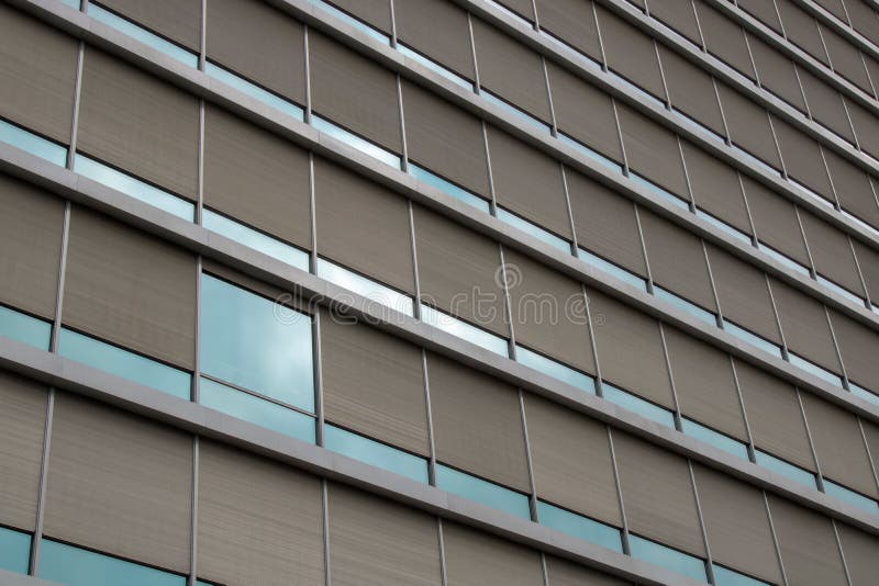 Low-angle Shot of Office Building Windows in a Symmetric and Organized ...