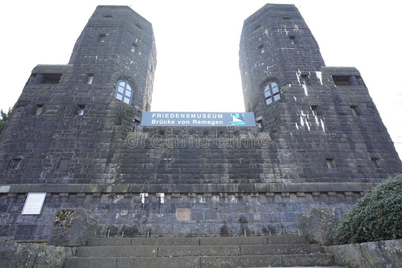 Low-angle Shot of the Peace Museum Bridge at Remagen Editorial Stock ...