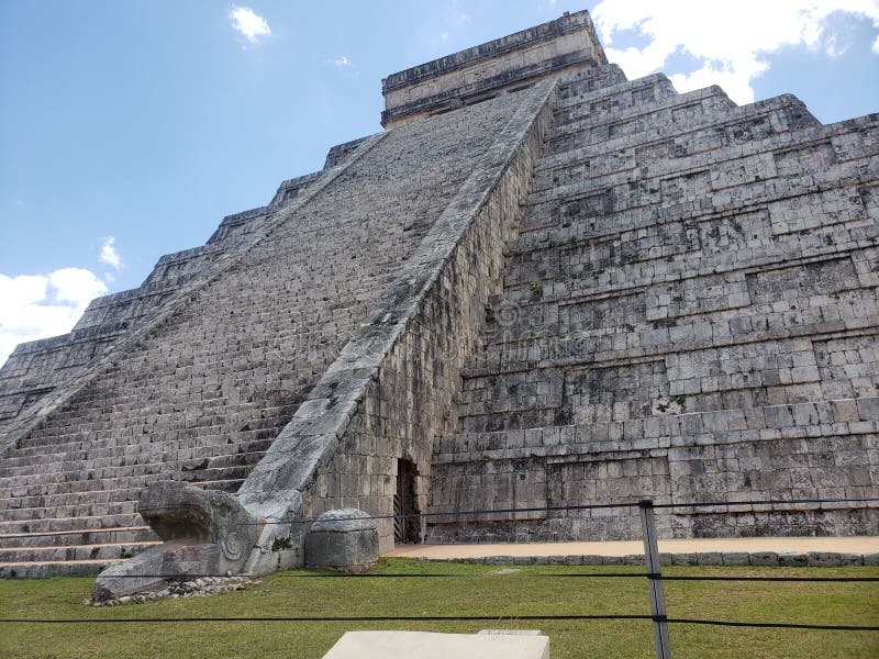 Low Angle Shot of the Pyramid of the Sun in Mexico. Stock Image - Image ...