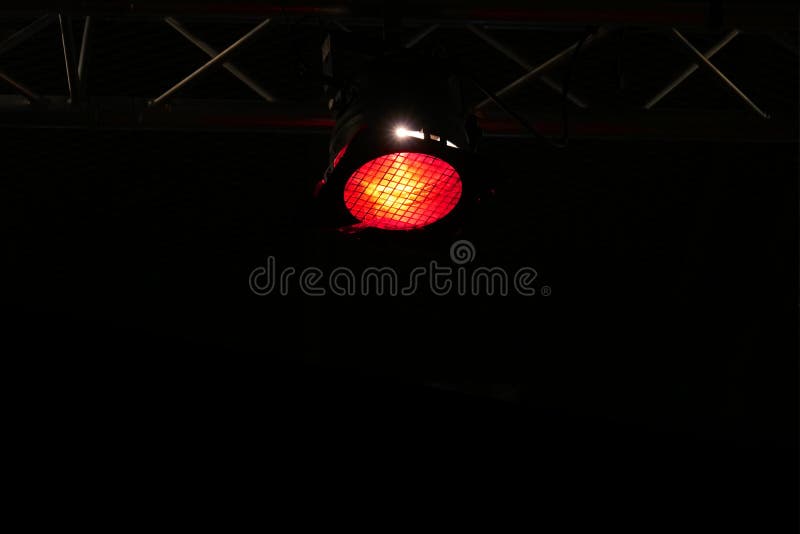 Low Angle Shot of Red Light Falling in a Dark Room Stock Photo - Image ...