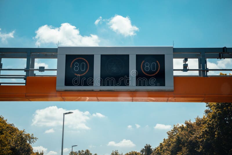 Low-angle Shot of a Road Sign on a Highway in Austria Stock Image ...