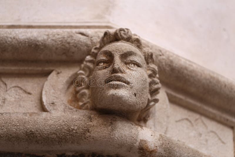 Low Angle Shot of a Sculptures Face Stock Image - Image of wallpaper ...