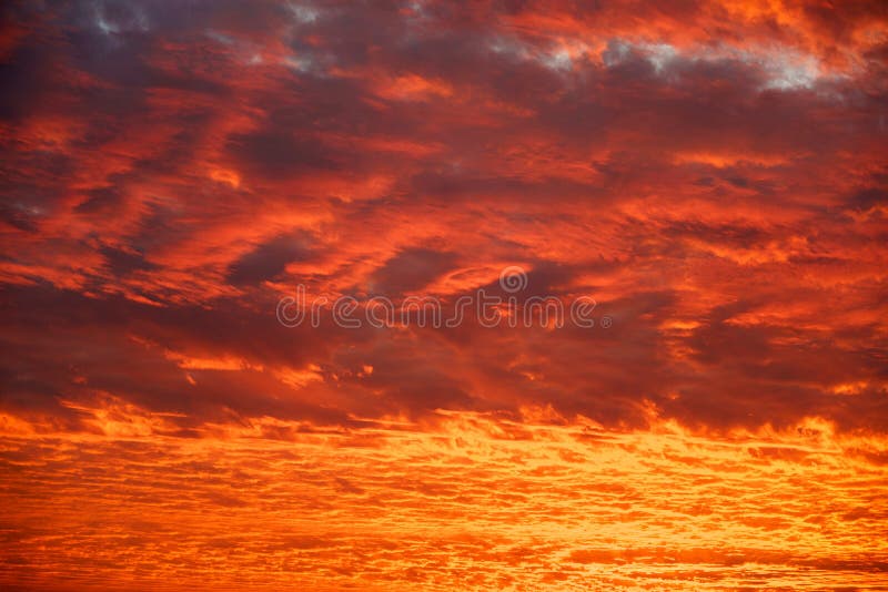 Low Angle Shot of a Stunning Sunset Cloudscape Stock Image - Image of ...