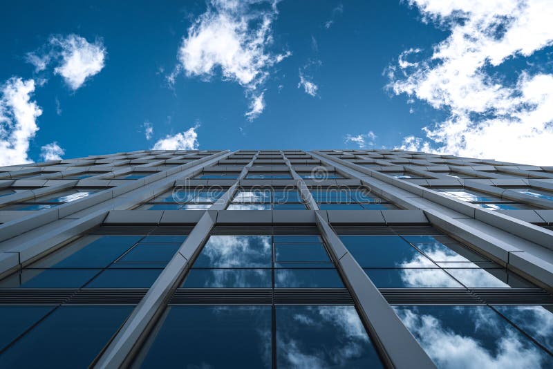 Low Angle Shot of a Tall Building Stock Image - Image of outdoors, tall ...