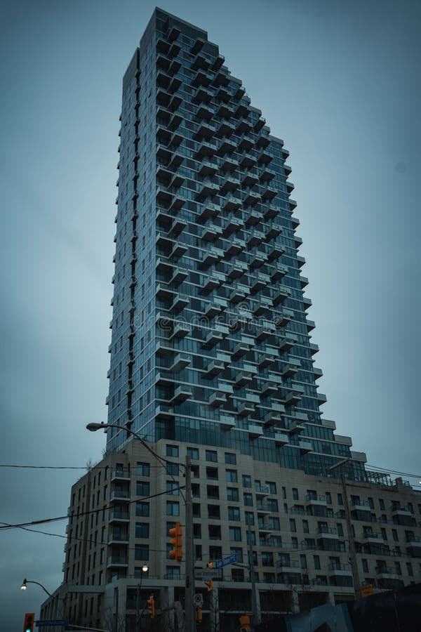 Low Angle Shot of a Tall Glass Building in Toronto Editorial ...