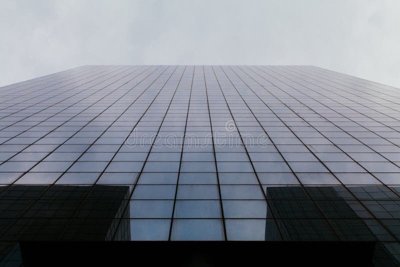 Low Angle Shot of a Tall Skyscraper Stock Photo - Image of manhattan ...