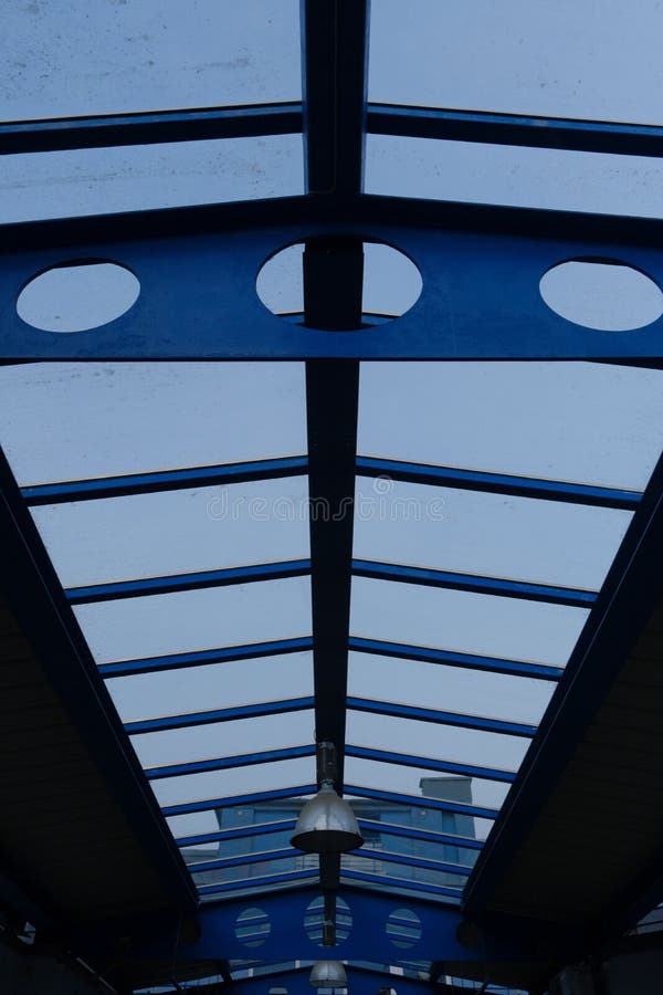 Low-angle Shot of a Transparent Ceiling during Dusk Stock Image - Image ...