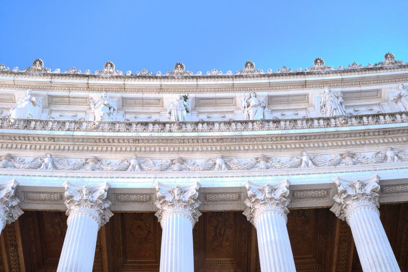 Low Angle Shot of the Victor Emmanuel II National Monument in Rome ...
