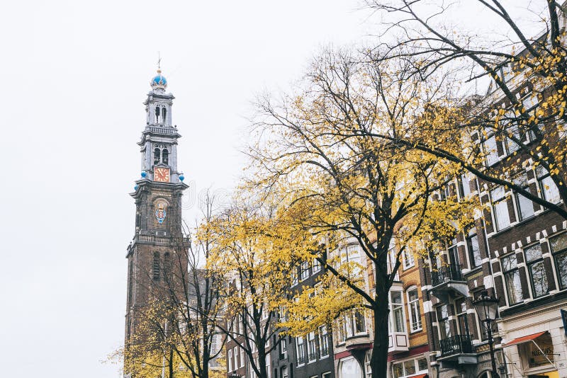 Low Angle Shot of Westerkerk in Amsterdam, Netherlands Stock Image ...