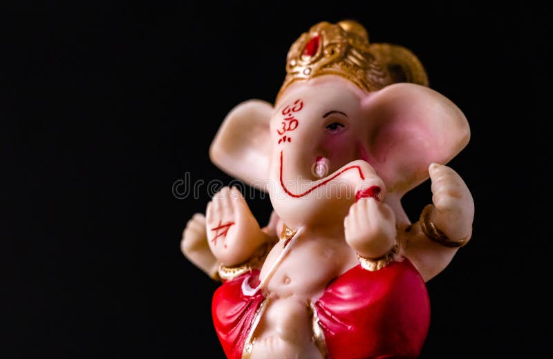 Hinduism God Ganesha Statue Stock Photo - Image of intelligence ...
